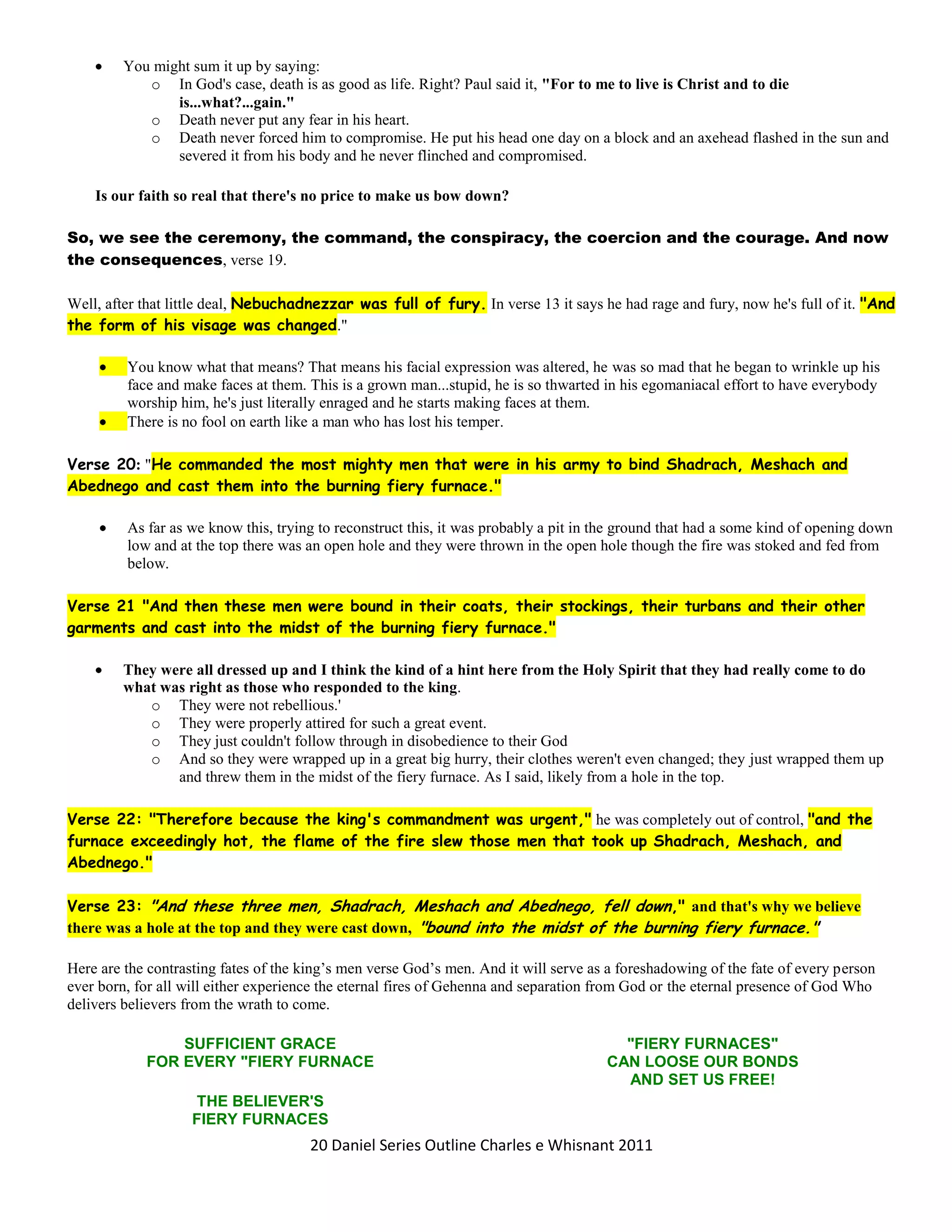 Daniel outline Chapter One to Three | DOCX