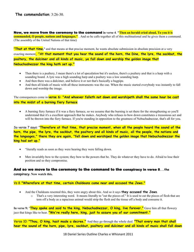 Daniel outline Chapter One to Three | DOCX