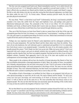 Daniel outline Chapter One to Three | DOCX