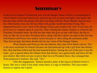 Catching Fire Outline