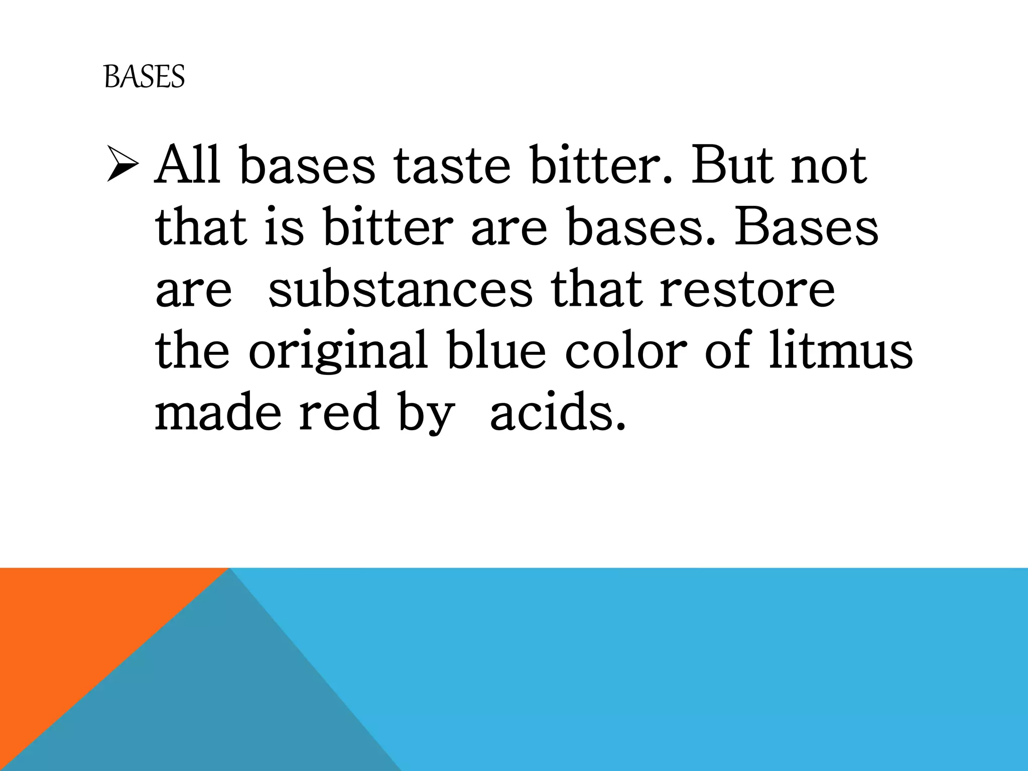 acids and bases | PPTX