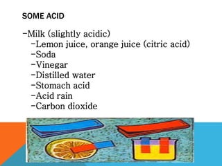 acids and bases | PPTX | Chemistry | Science