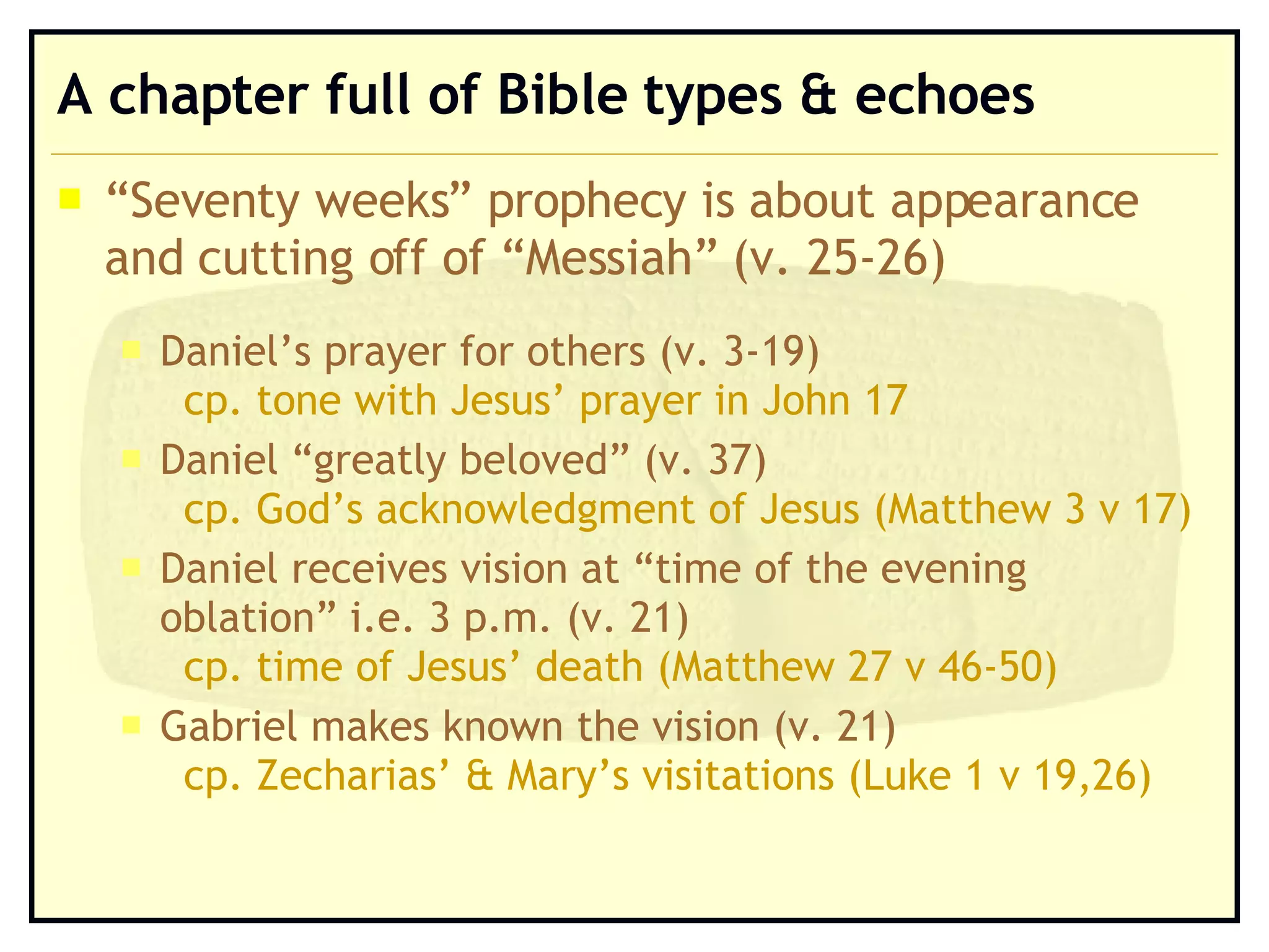 Daniels Prophecies The 70 Weeks (Final 1) | PPT