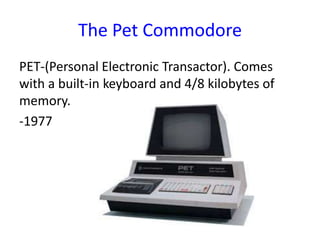 Daniels Computer Timeline | PPTX | Laptops | Computing