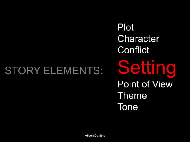 Story Elements: Setting | PPT