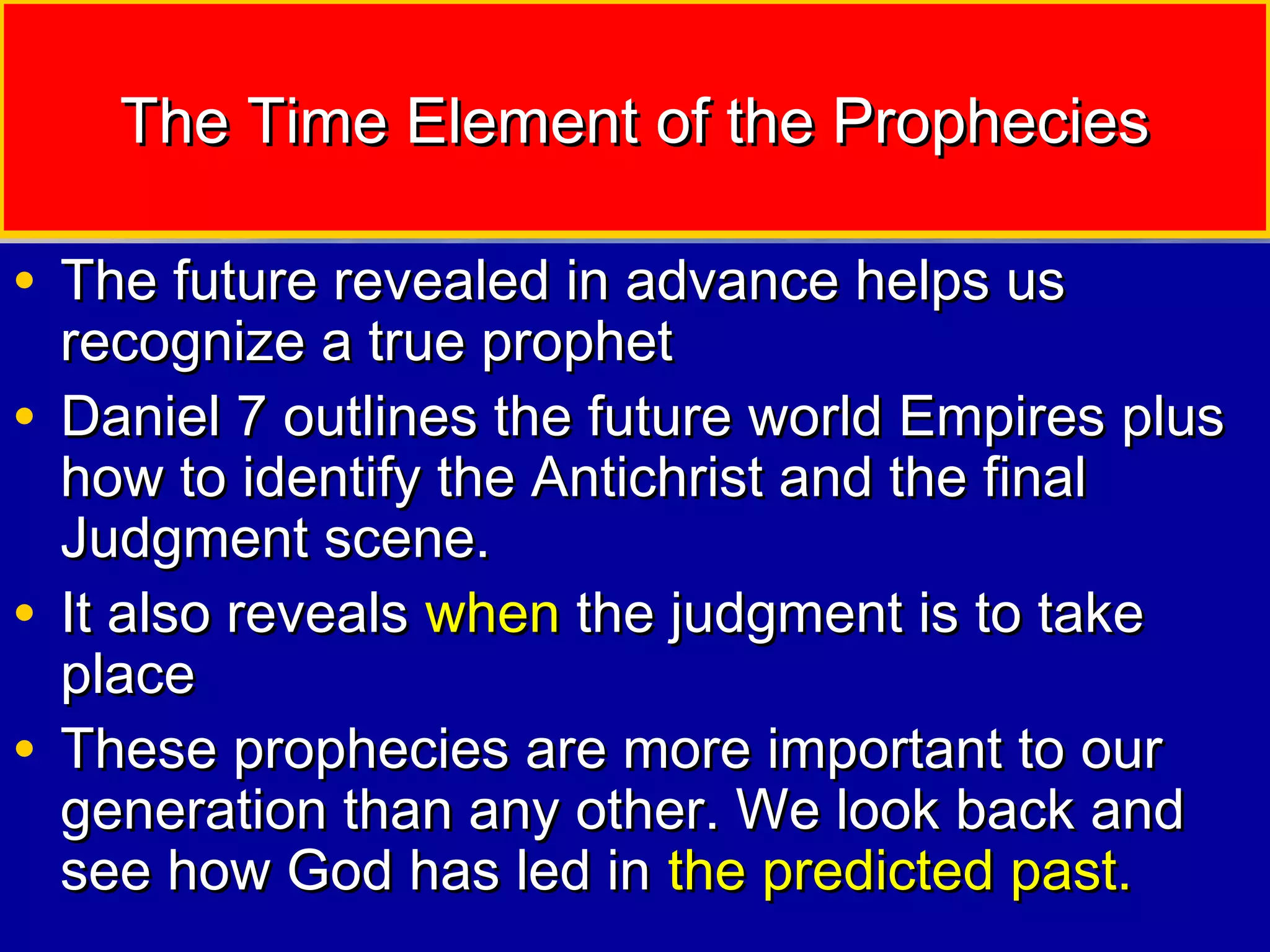 Daniel's Great Time Prophecies | PPT