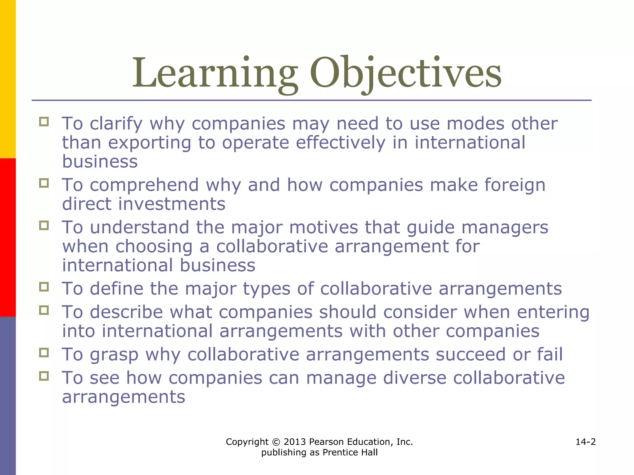 14 Direct Investment and Collaborative Strategies | PPT