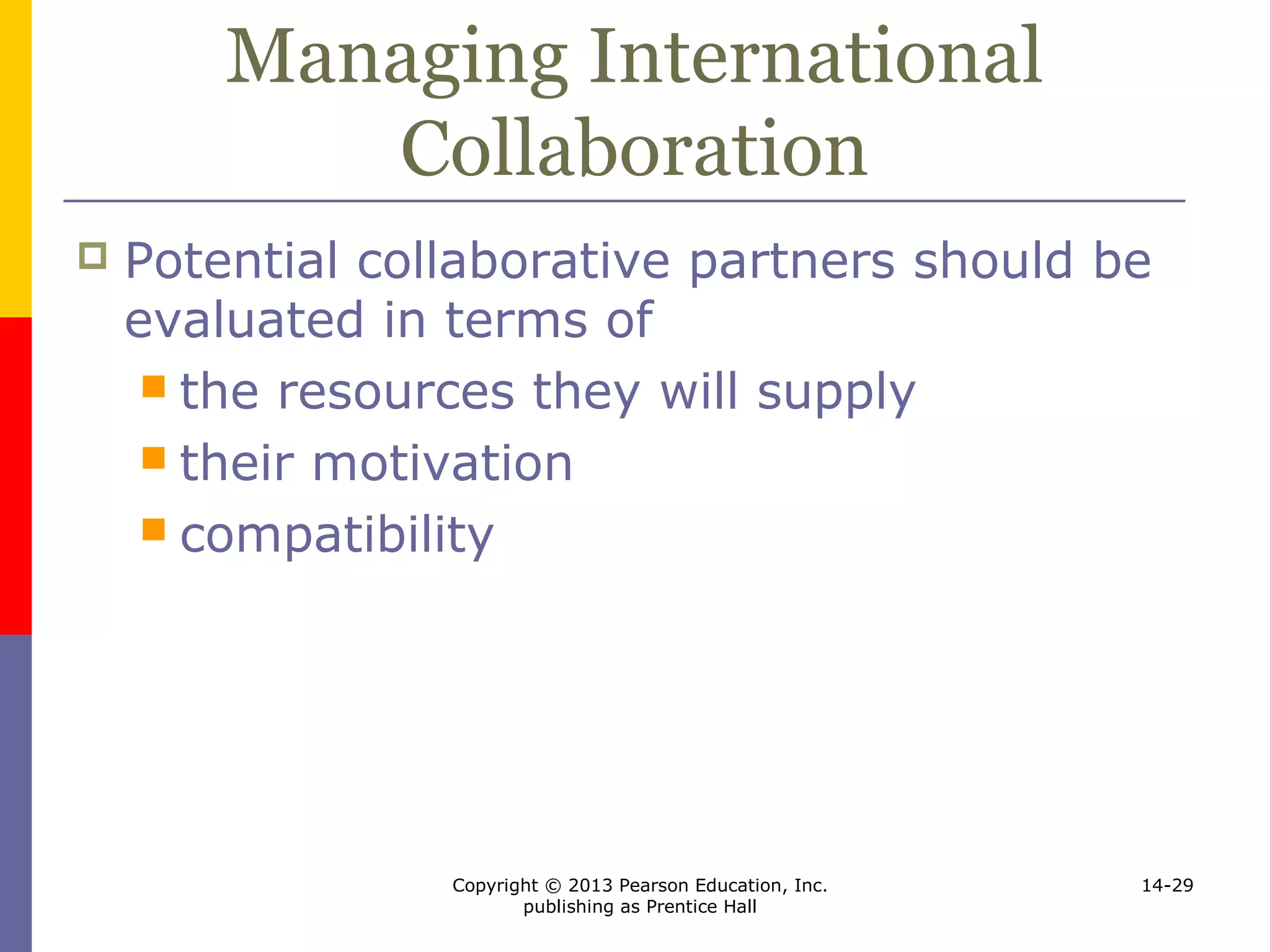 14 Direct Investment and Collaborative Strategies | PPT