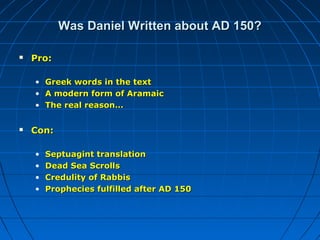 Power Point for Daniel, Prophet to the Nations | PPT