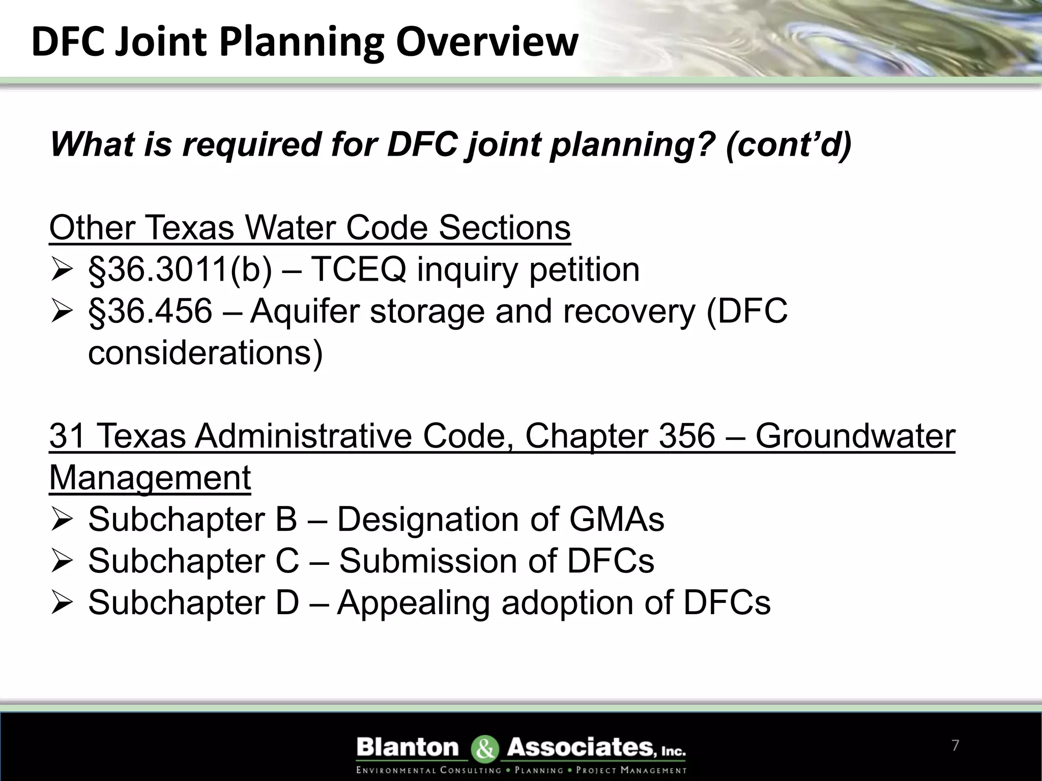 DFC Joint Planning Overview - Velma Danielson | PPT