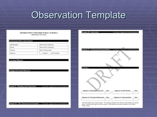 Danielson Observation Model | PPT