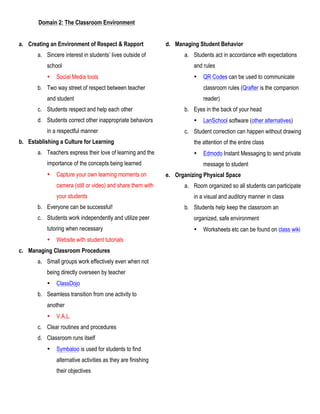 Danielson distinguised tools snapshot petec2014 | PDF
