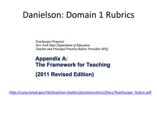 Danielson Domain 1 | PPTX