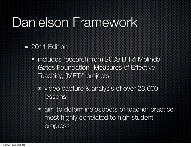 A Basic Overview of the Danielson Framework for Evaluation_080813 | PPT