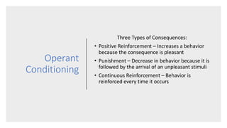 Daniel's operant conditioning project | PPT