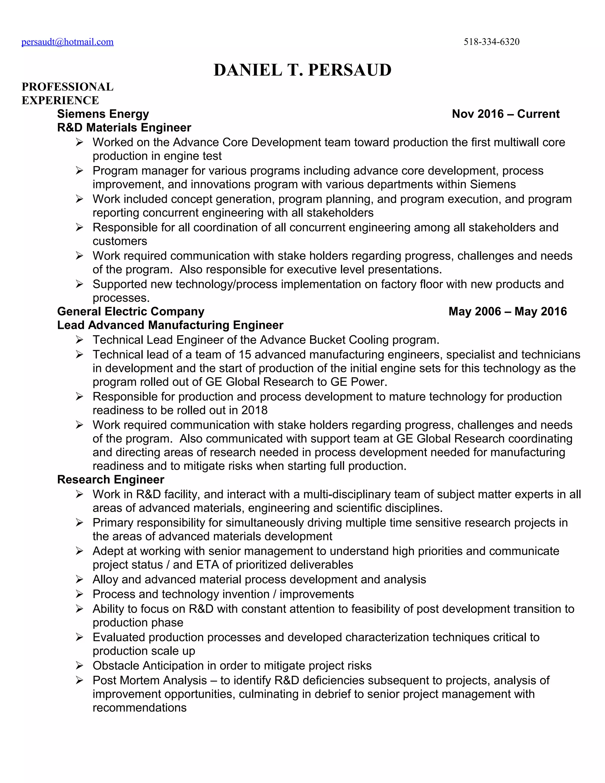 Daniel T. Persaud Resume | DOC
