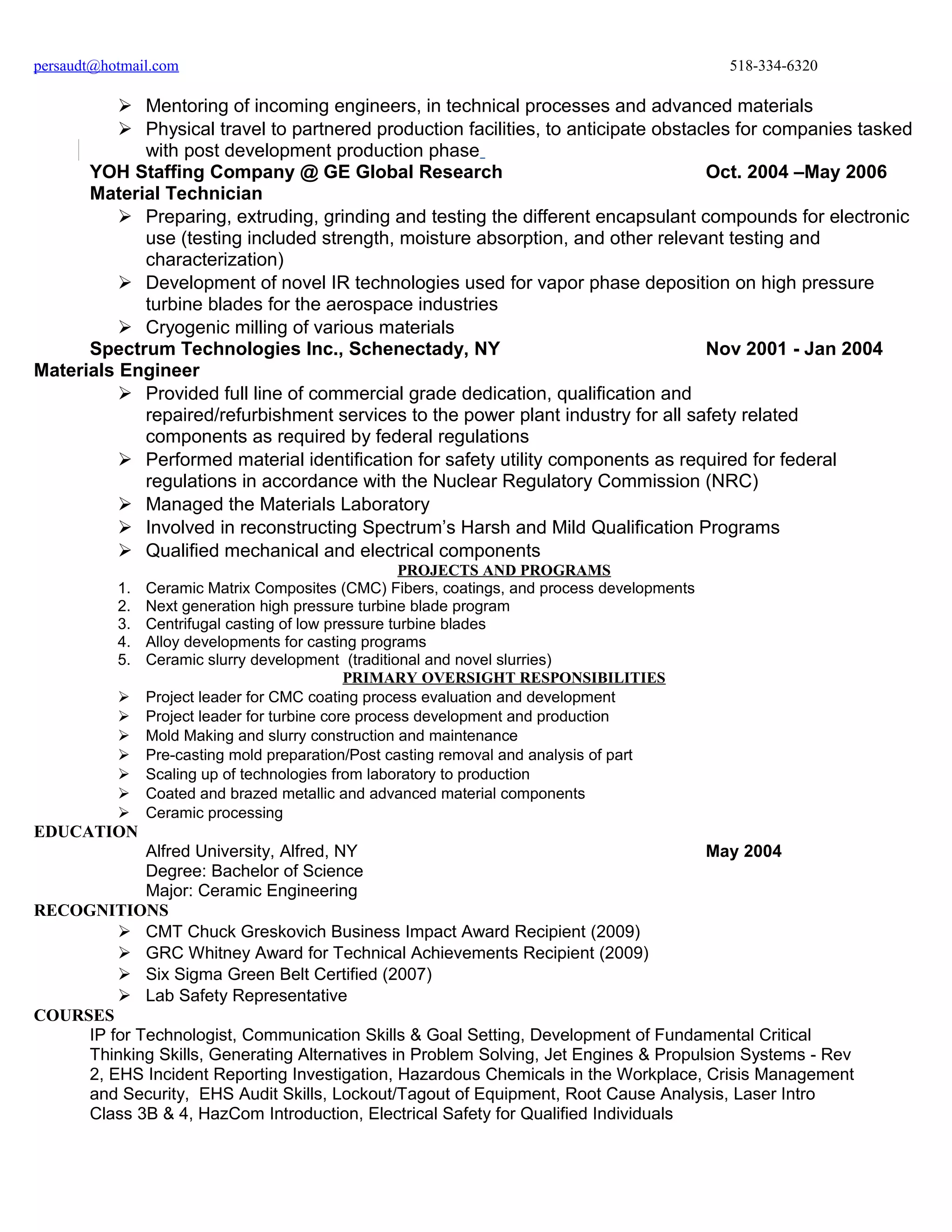 Daniel T. Persaud Resume | DOC