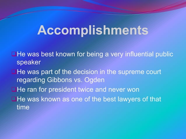 Daniel webster | PPT