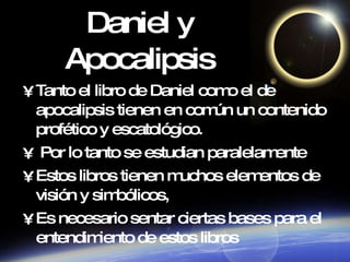 Daniel y apocalipsis intro | PPT
