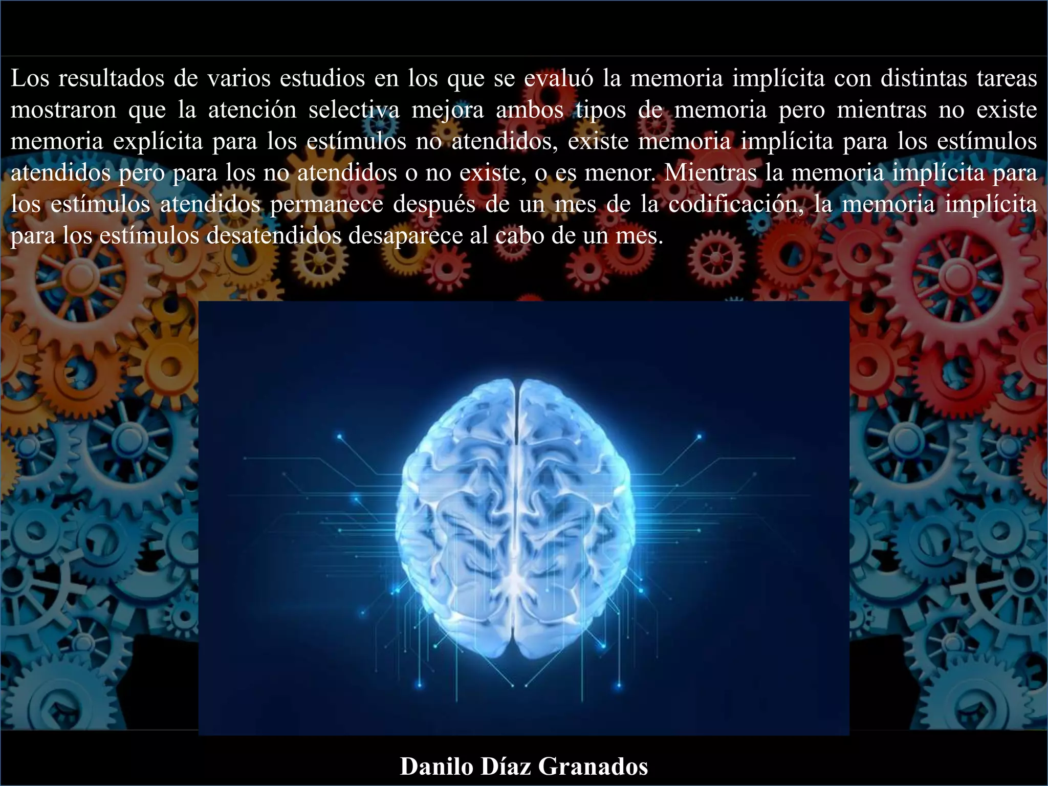 Danilo Díaz Granados - Memoria Implícita, Definición, Tipos y ...