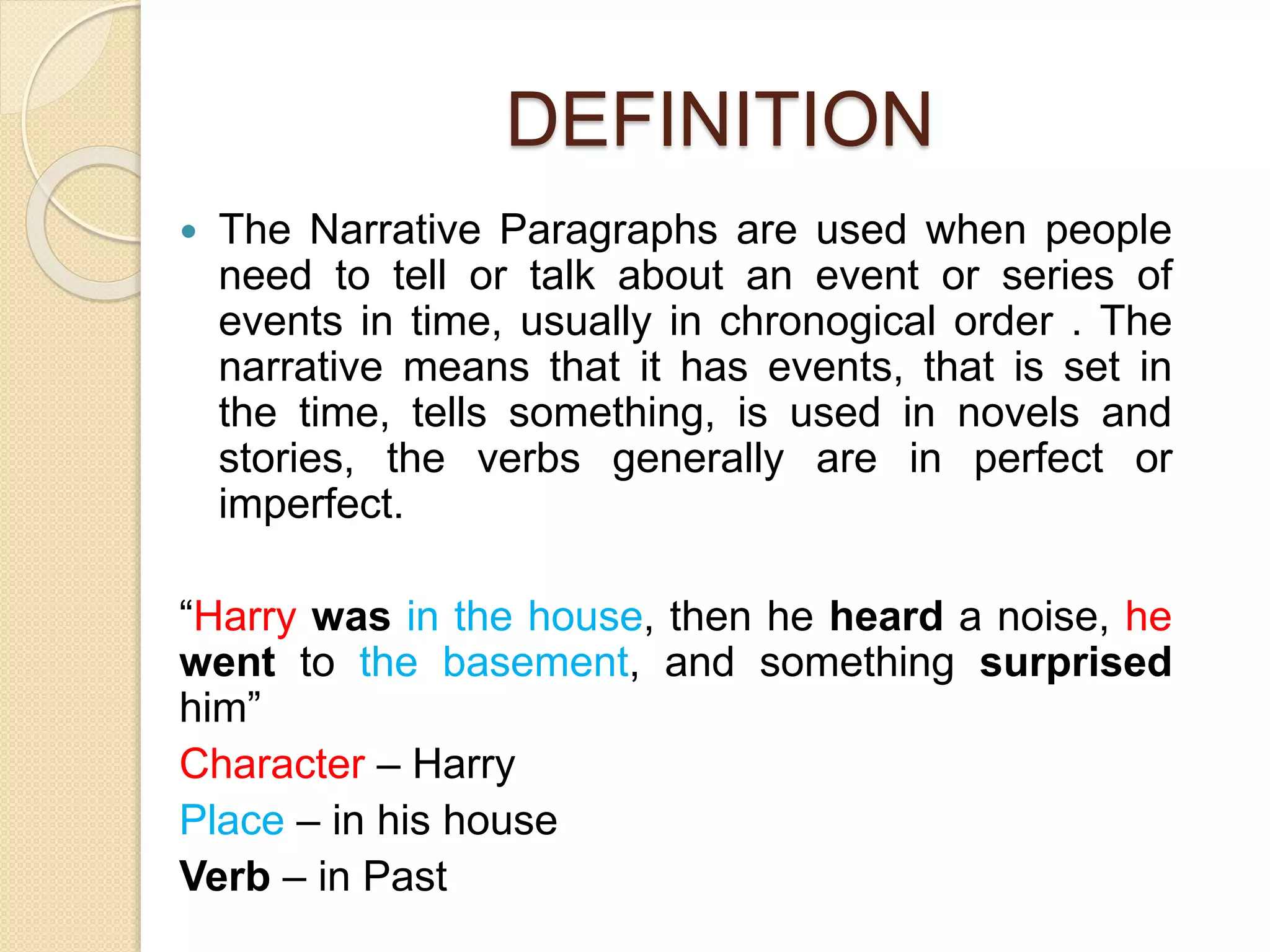 Dani Ordoñez_Academic Writing unit 2 Narrative Paragraph | PPT