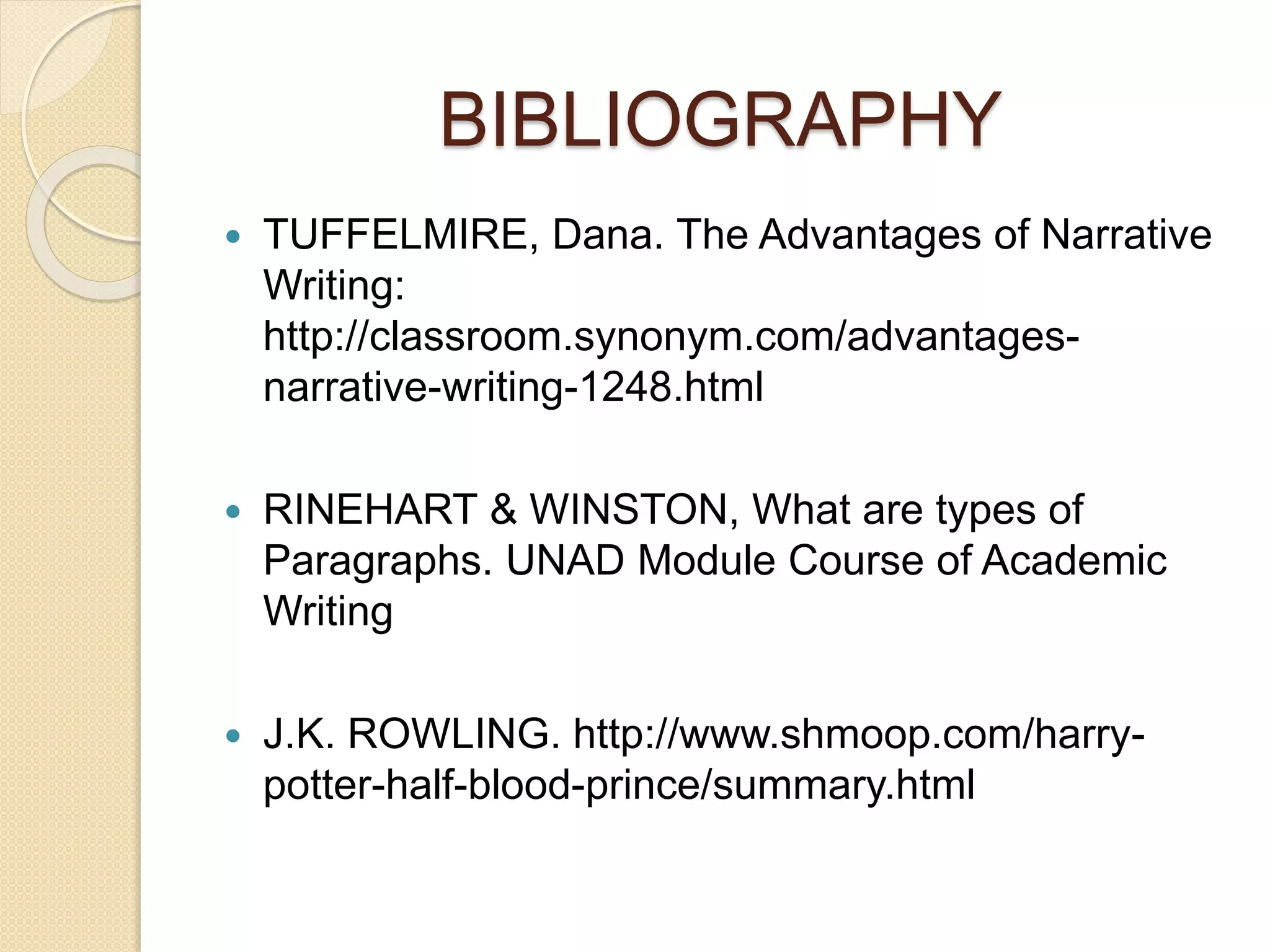 Dani Ordoñez_Academic Writing unit 2 Narrative Paragraph | PPT