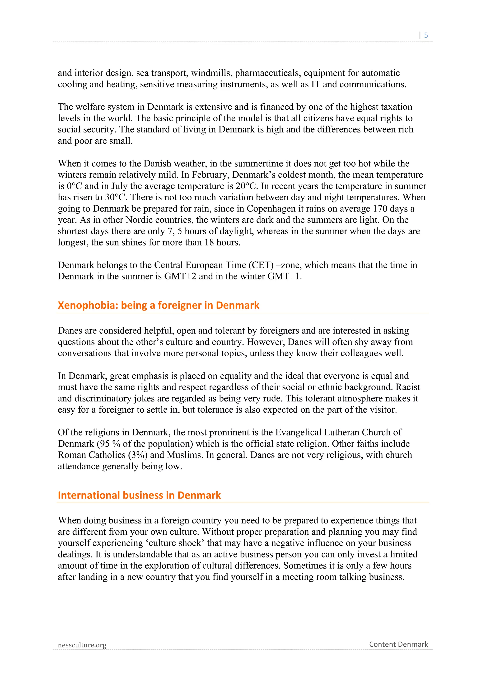 Danish business culture guide - Learn about Denmark | PDF