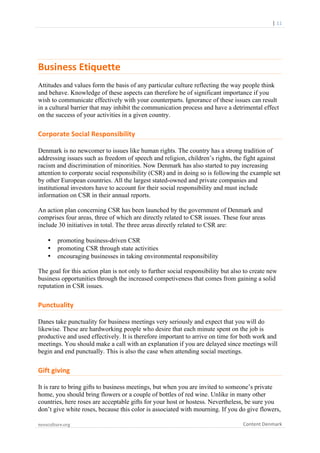 Danish business culture guide - Learn about Denmark | PDF