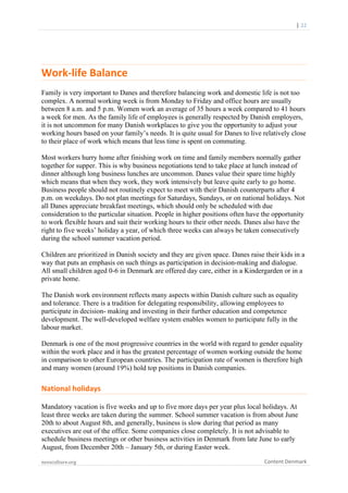Danish business culture guide - Learn about Denmark | PDF