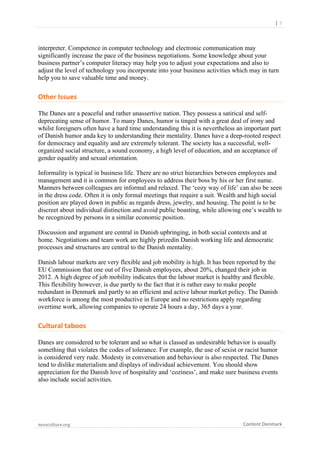 Danish business culture guide - Learn about Denmark | PDF
