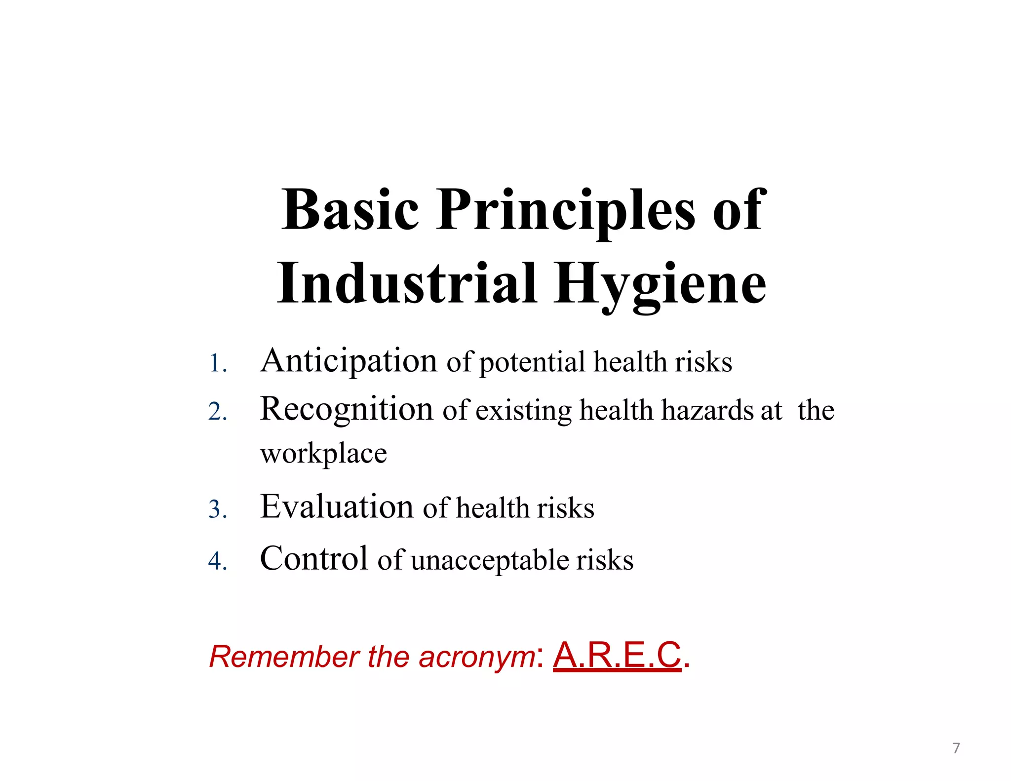 industrial hygiene | PPTX