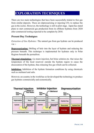 GAS HYDRATES ANd their economic potential | DOCX | Chemistry | Science