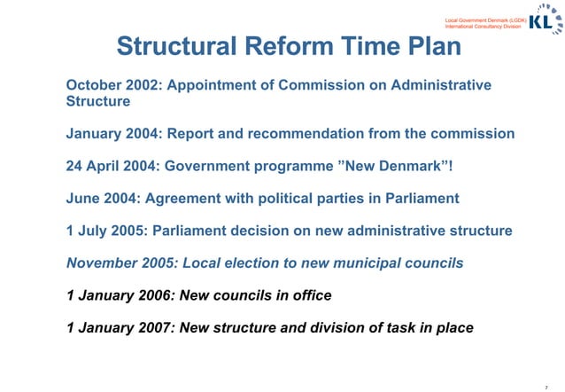 Danish Structural Reform | PPT | Civic affairs | Politics