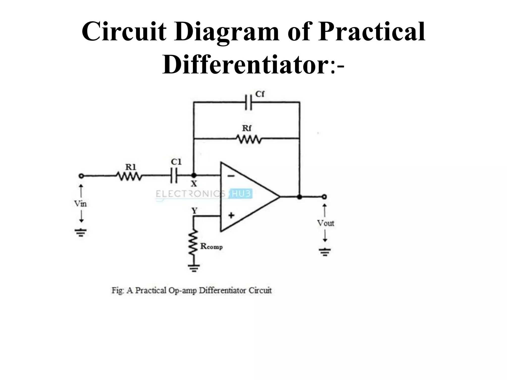 integrator and differentiator op-amp | PPTX