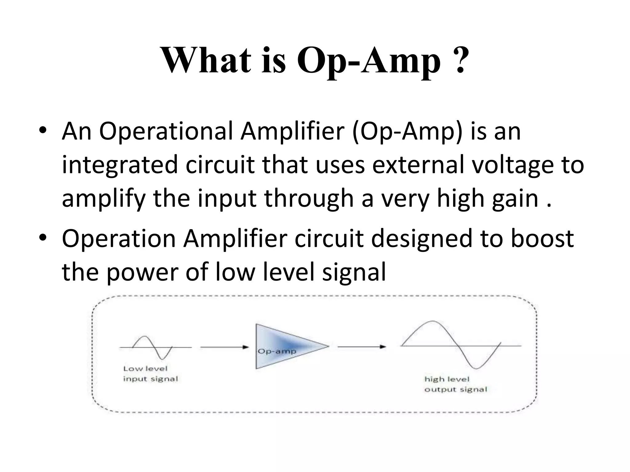 integrator and differentiator op-amp | PPTX