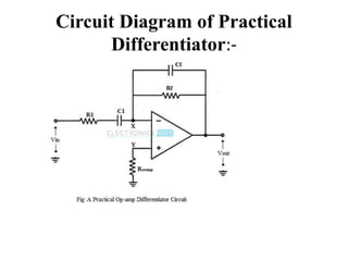 integrator and differentiator op-amp | PPTX