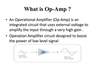 integrator and differentiator op-amp | PPTX