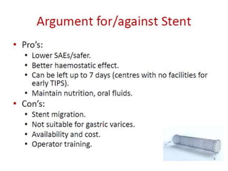Ella Danis stent | PPTX | Digestive Disorders | Diseases and Conditions