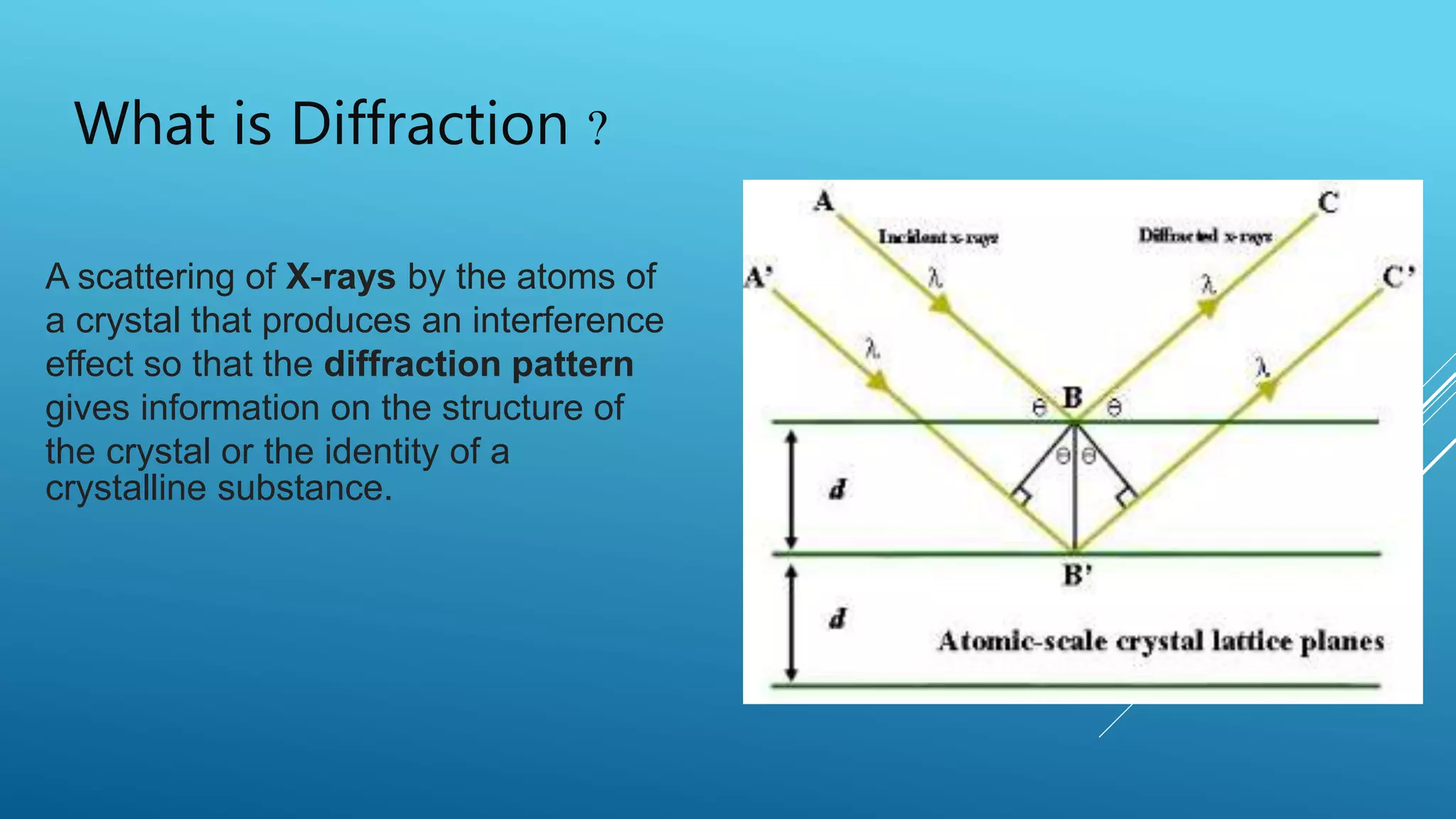 Diffraction of X-rays by crystals | PPTX