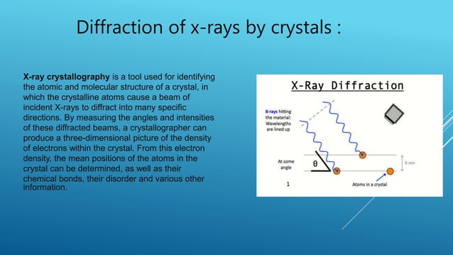 Diffraction of X-rays by crystals | PPTX | Chemistry | Science