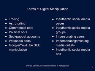Fighting Social Media Manipulation with Machine Learning | PPTX ...