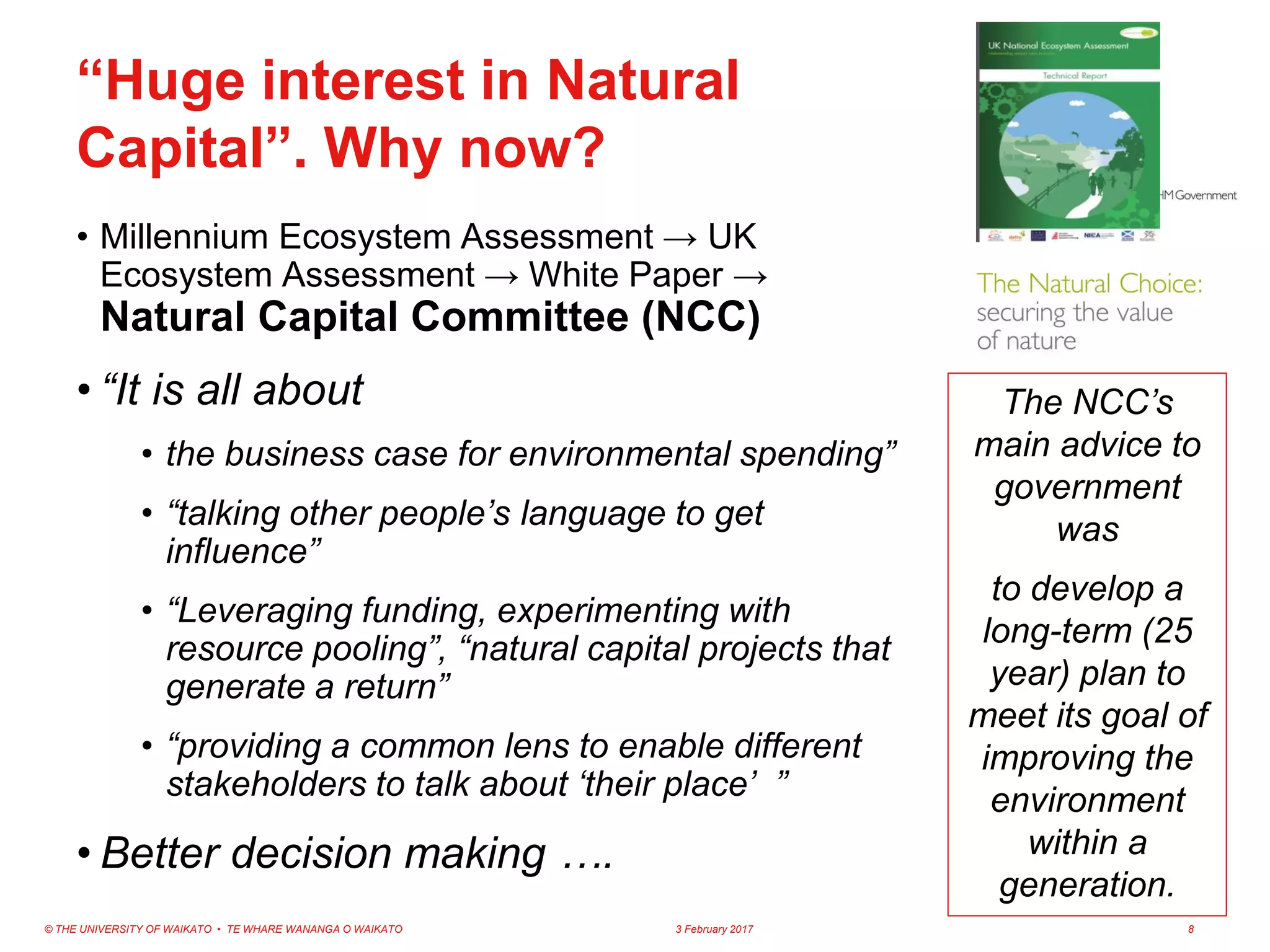 Natural Capital and Environmental Decision Making | PDF