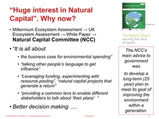 Natural Capital and Environmental Decision Making | PPT