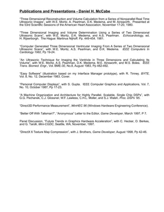 Dan McCabe Publications | PDF