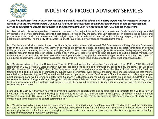 Industry Project Advisory Services | PPT