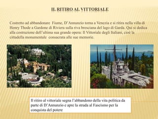 D'annunzio mussolini | PPTX
