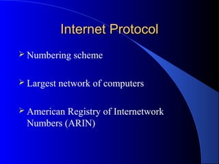 The internet protocols and OSI Model | PPT