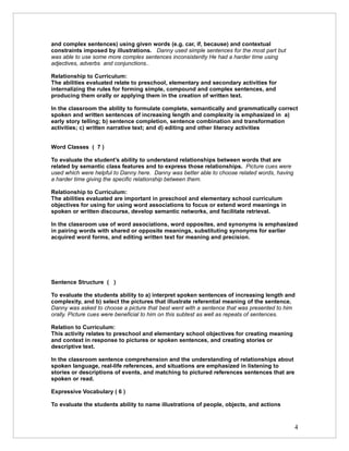 Danny a[1] | DOC | Educational Assessment | Education