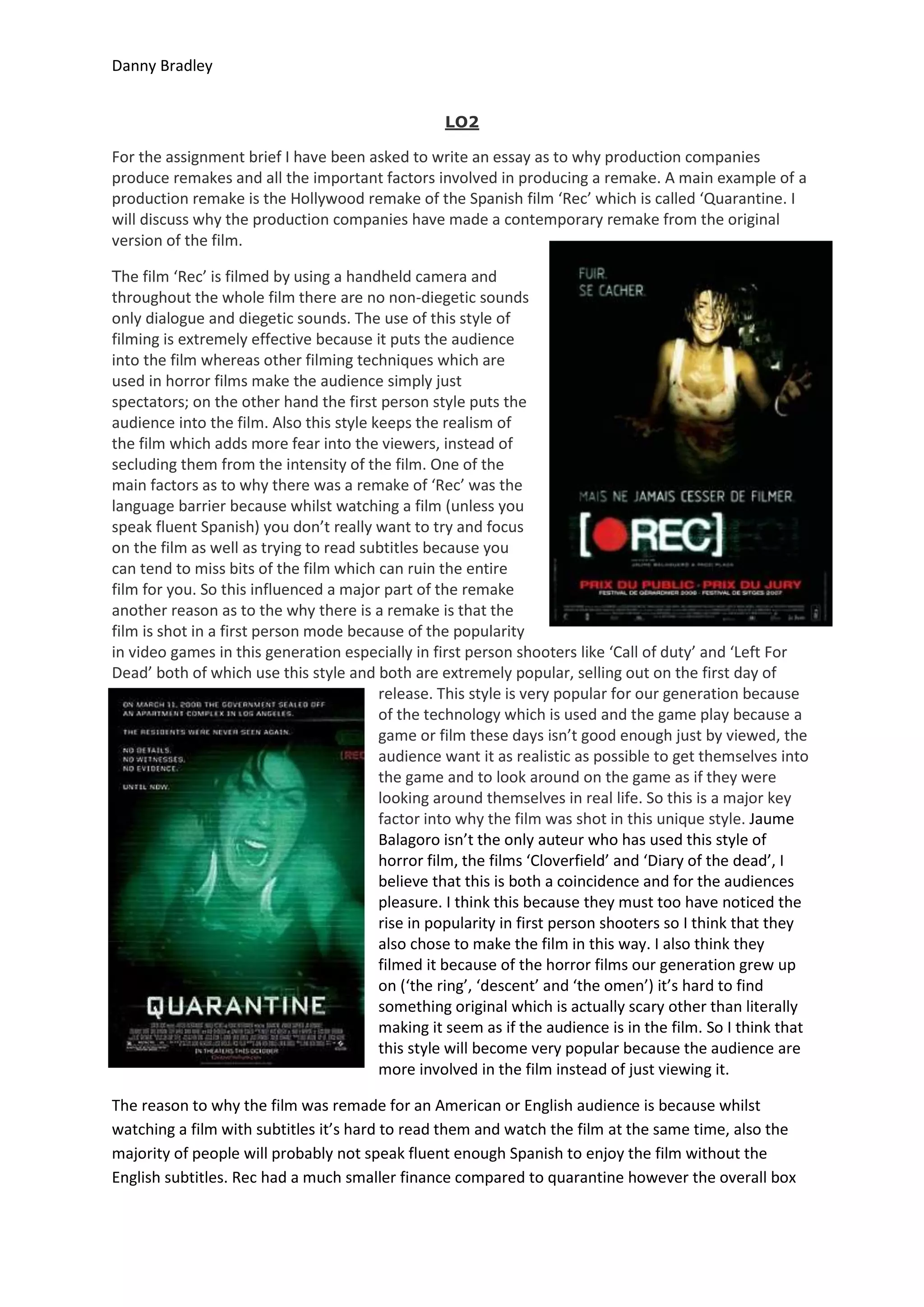 Danny Bradley LO2 | PDF