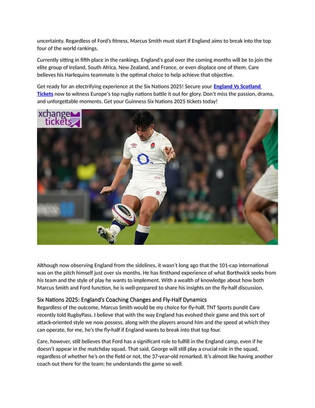 Danny Care on England's Path to Success.docx